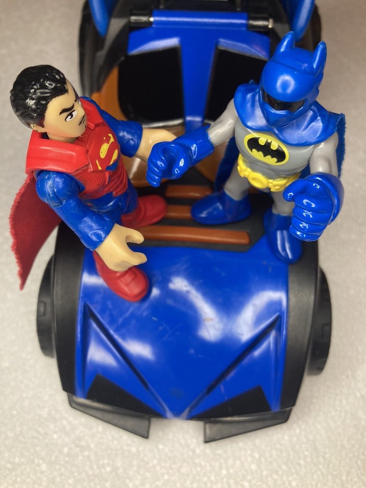 Imaginext DC Super Friends Batman Motorised Batmobile Car & 2 Figures ...