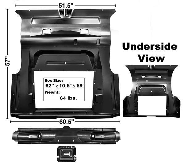 1964-65 Ford Falcon Complete Trunk Floor Pan New | eBay