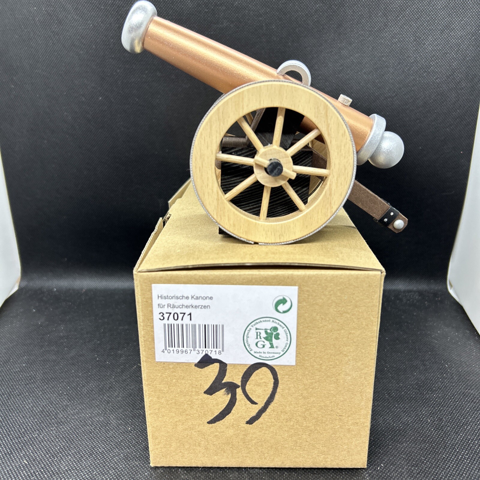 Historic Cannon Richard Glasser German Smoker NEW In Original Box