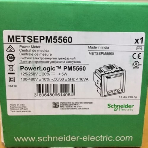 Brand New Schneider Electric METSEPM5560 Power Meter PowerLogic PM5560 ...