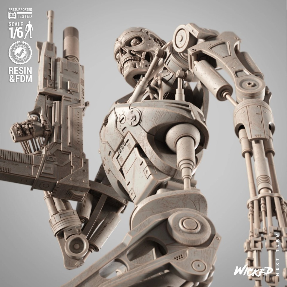 Terminator T800 Statue Resin 3d printed DIY model kit Unpainted | eBay