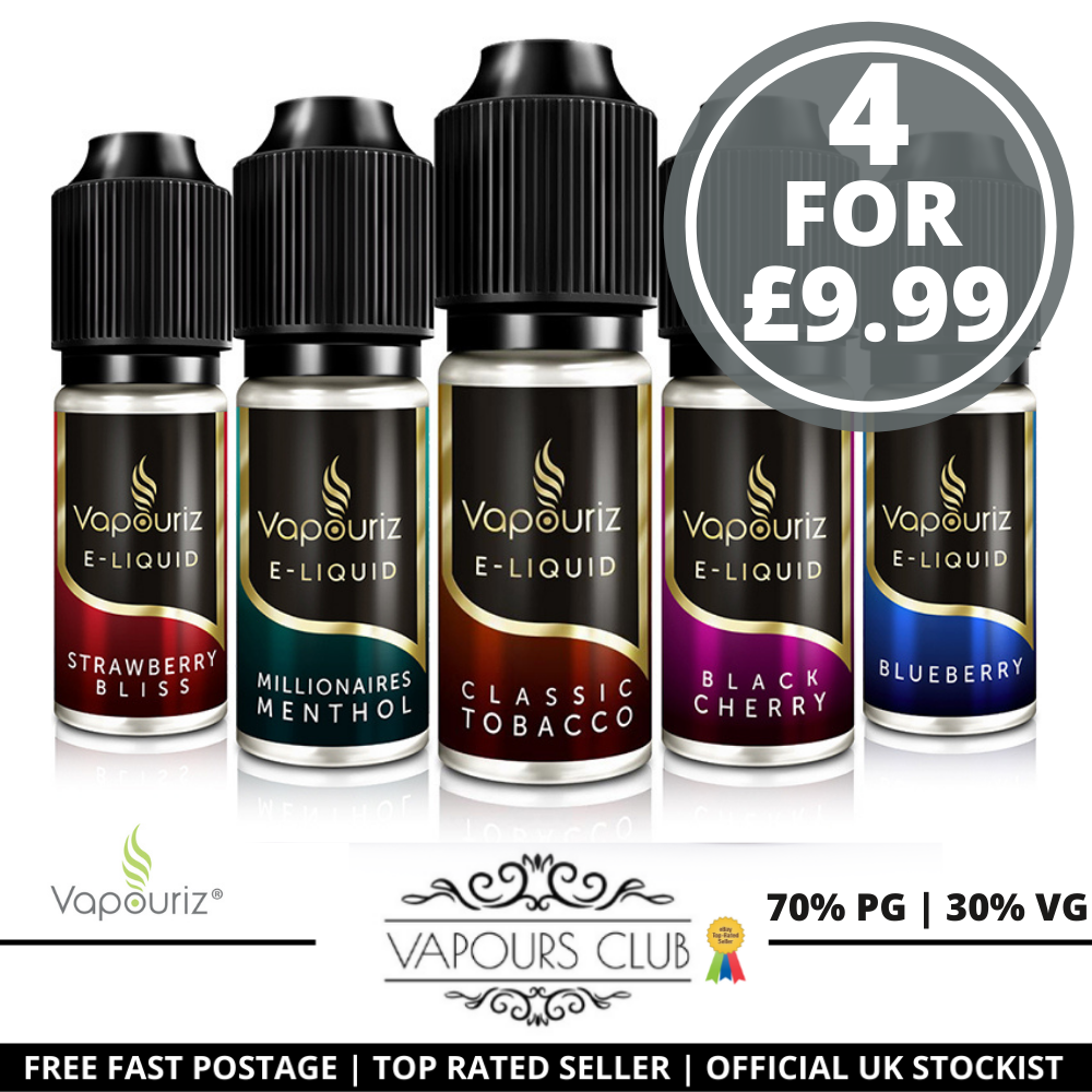 Vapouriz E-Liquid | Ecig E Liquids | 4 FOR £9.99 | All Flavours In ...