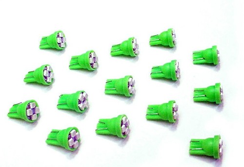 15 BRIGHT Green 194 Instrument Panel Dashboard Cluster LEDs Lights ...