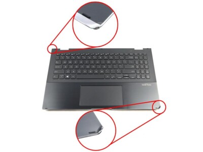 ASUS ZENBOOK 15 KEYBOARD PALMREST ASSEMBLY 13NB0SC1AM0361 ***DENTS IN ...
