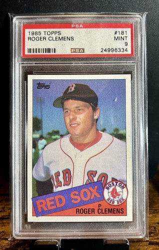 1985 Topps ROGER CLEMENS Rookie Card #181 RC Centered PSA 9 MINT | eBay