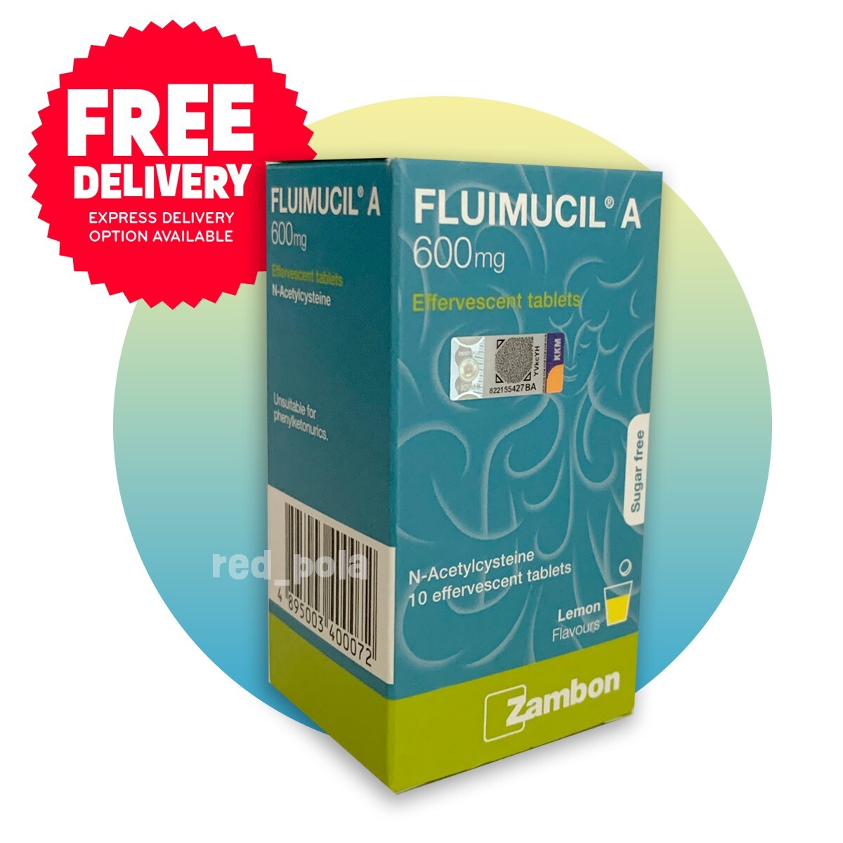 Fluimucil A 600mg Effervescent Tablet 10s Clear Phlegm Relief Cough ...