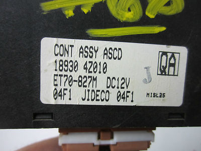 CRUISE CONTROL COMPUTER SPEED UNIT MODULE 189304Z010 for 00 01 02 ...