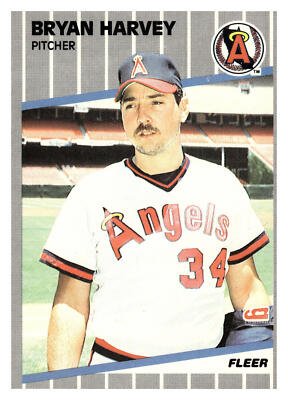 1989 Fleer 479 Bryan Harvey California Angels RC, UER | eBay