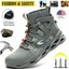 Mens Work Boots Steel Toe Cap Safety Shoes Indestructible Sneakers ...
