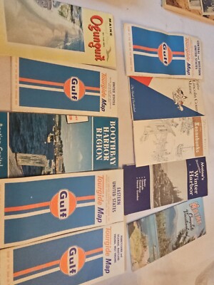 Vintage Maps/Brochures Of Maine Attractions, Eastern US & More, Lot Of ...