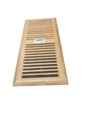 Homewell Red Oak Wood Floor Register, Flush Mount Vent, Unfinished 6x14 ...