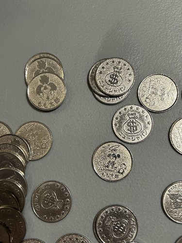 225 Mixed Silver Japanese SLOT MACHINE TOKENS - No Cash Value Tokens | eBay