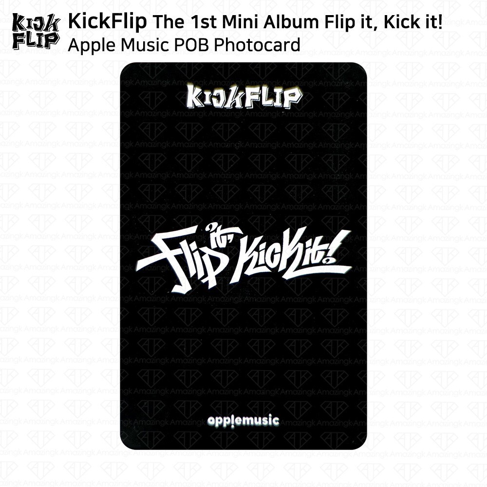 KickFlip The 1st Mini Album Flip it, Kick it! Apple Music POB Photocard ...