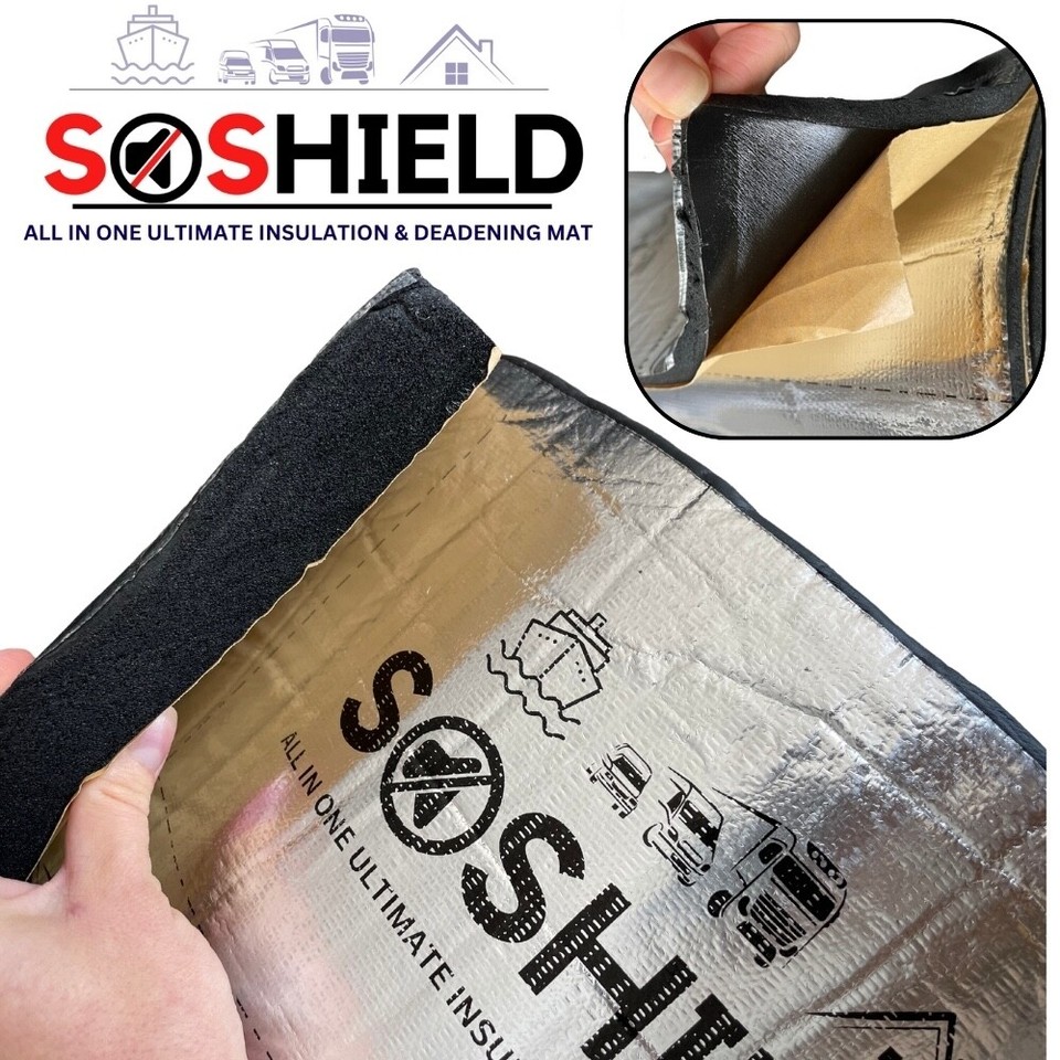 SOSHIELD 30mm Marine Narrow Boat Insulation Engine Sound Deadening ...