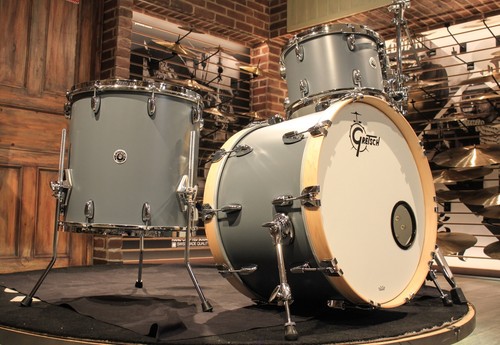Gretsch Brooklyn 4-pieces Satin Satin Grey Drum Set (22-13-16-14 ...