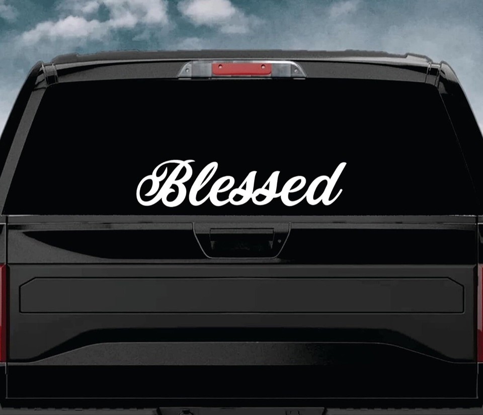Blessed Car Window Windshield Truck JDM Decal Sticker Banner Vinyl | eBay