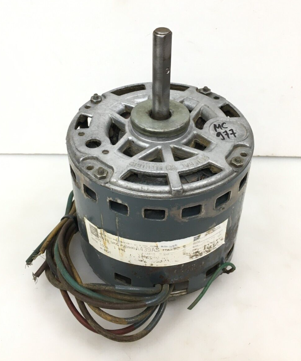 GE Blower Motor 5KCP39MGA439AS 1/2HP 1075RPM 240V Amps 3.20 used #MC977 ...
