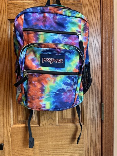 Jansport Big Student Backpack Colorful Tie Dye Fits 15" Laptop Unisex ...