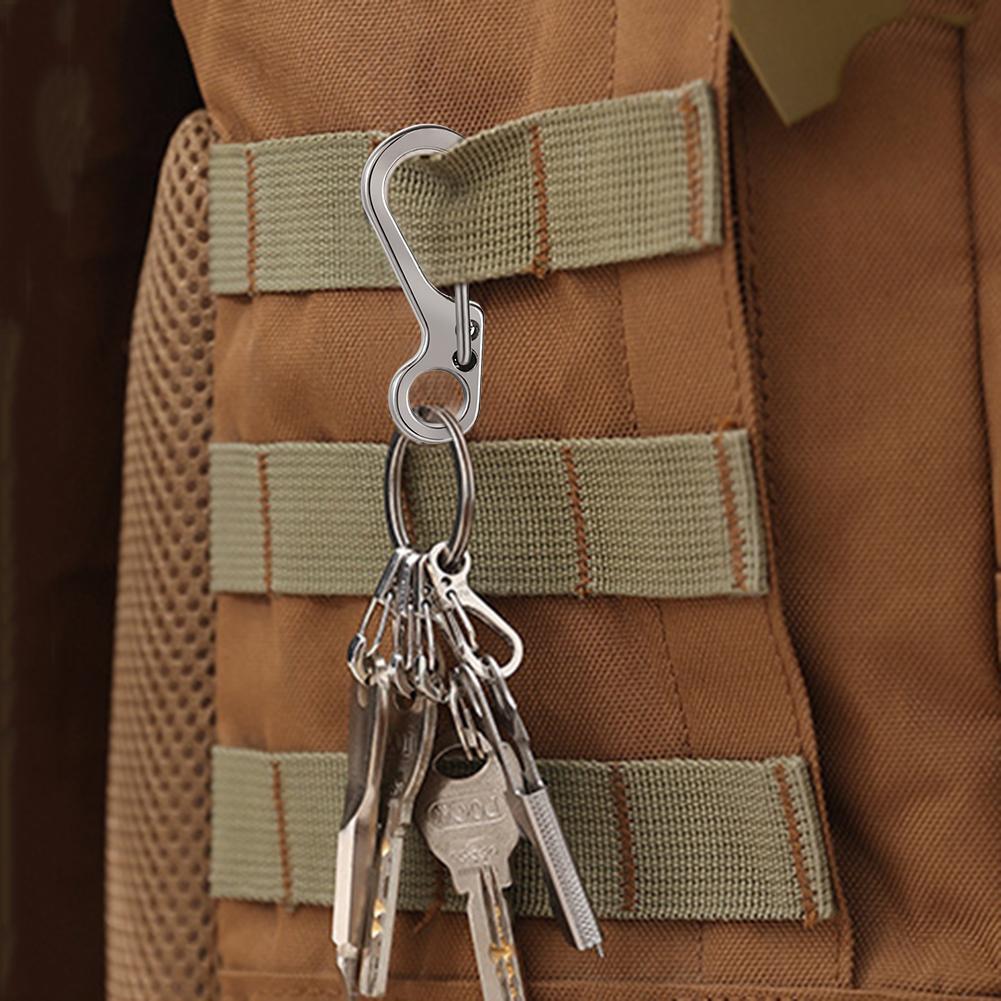 5x Outdoor Quick Hanging Key Chain Spring Hook Clasp Buckle (Grey) | eBay