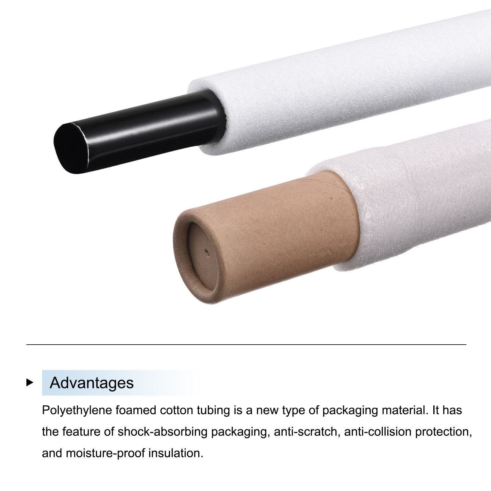 Foam Tube Sponge Protection Sleeve Heat Preservation 25mmx15mmx500mm ...