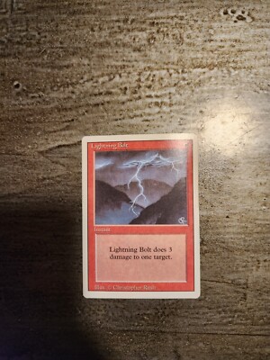 Magic the Gathering Unlimited Lightning Bolt MTG MP | eBay