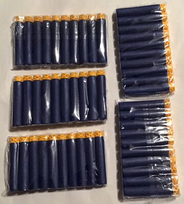 Lot Of 50 Nerf Blue Foam Bullets Elite Blaster Series New | eBay