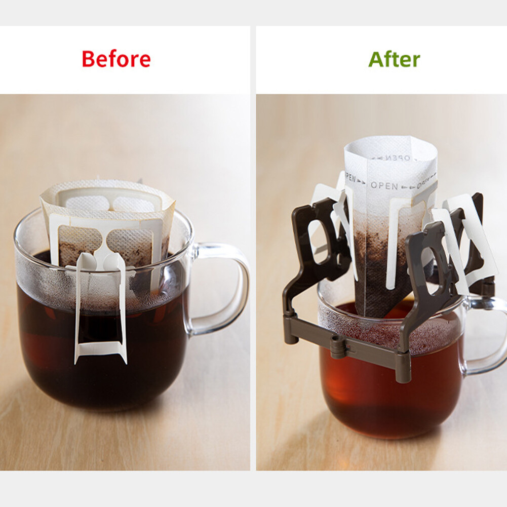 Tea Filters Dripper Baskets Portable Ear-mounted Filtering Paper Rack ...