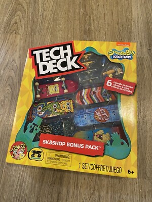 Nickelodeon SpongeBob SquarePants Tech Deck Sk8 Shop Bonus Bundle Pack ...