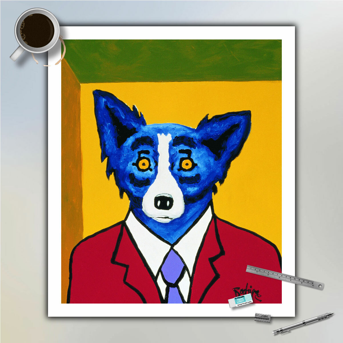 Blue Dog Prints Posters