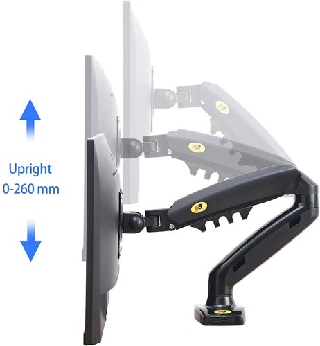 North Bayou F80 Monitor Desk Mount Stand Full Motion Swivel Monitor Arm ...