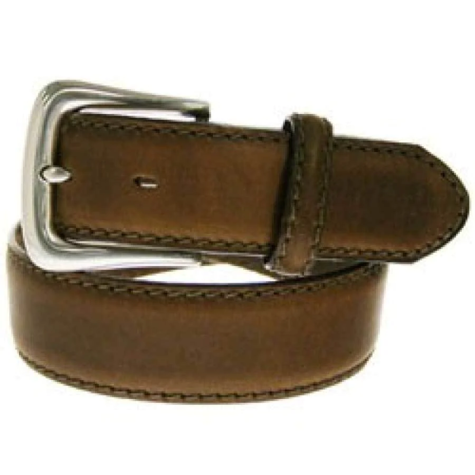 Justin 26" BROWN WORKING SPORT LEATHER MEN BELT SQUARE BUCKLE 1-3/8 ...
