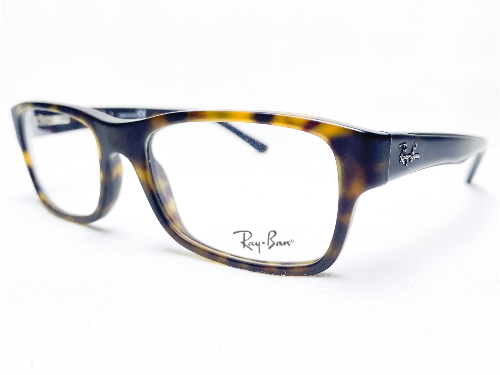 NEW Ray Ban RB5268 5211 Unisex Matte Havana Rectangle Eyeglasses Frames ...