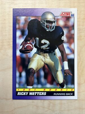 1991 Score #575 Ricky Waters RC San Francisco 49ers Notre Dame | eBay