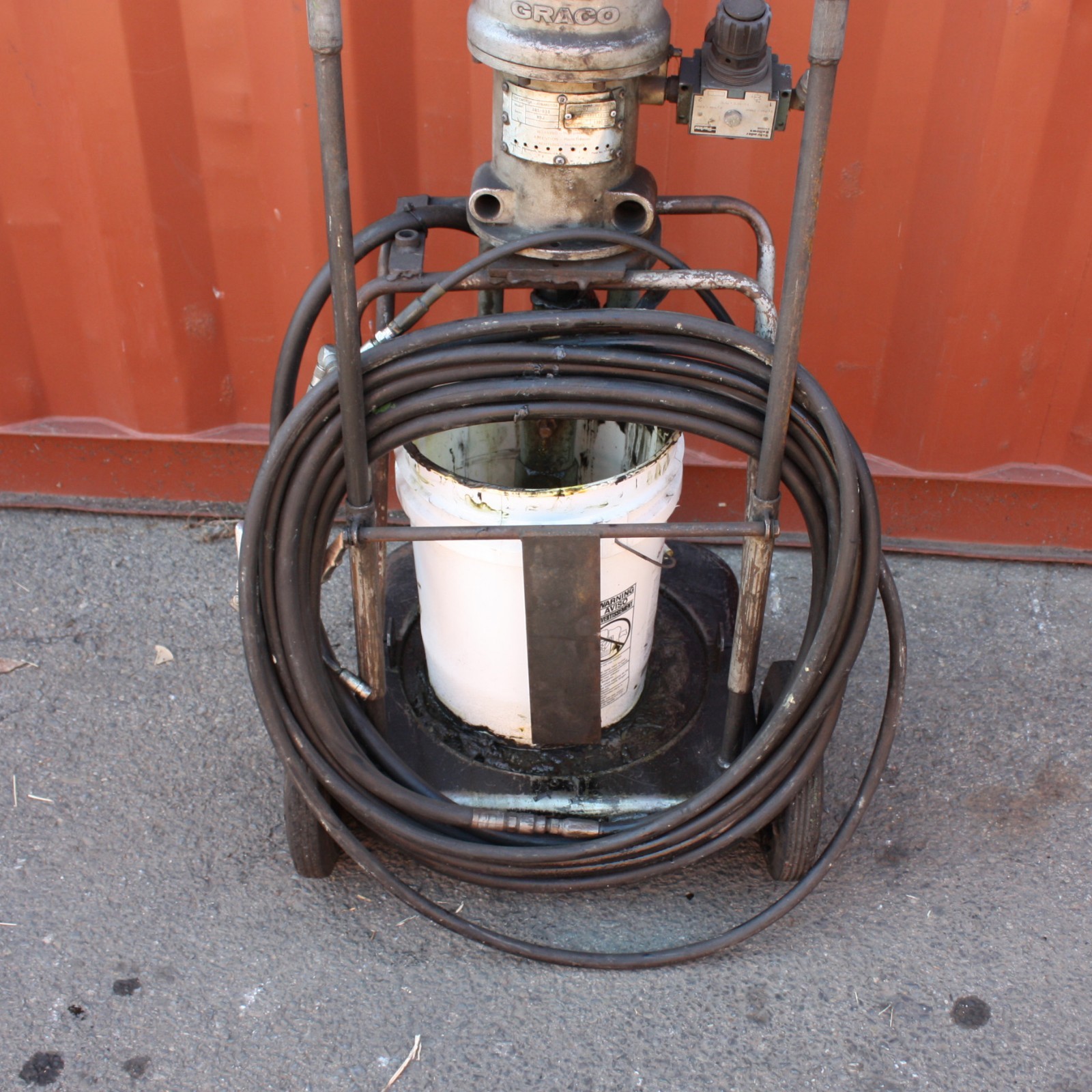 Graco President Air Powered Pump cart–mounted GREASE DISPENSER 205-038 ...