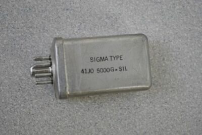 SIGMA INSTRUMENTS RELAY 41JO-5000G-SIL US GOVERNMENT SURPLUS RARE 5 ...