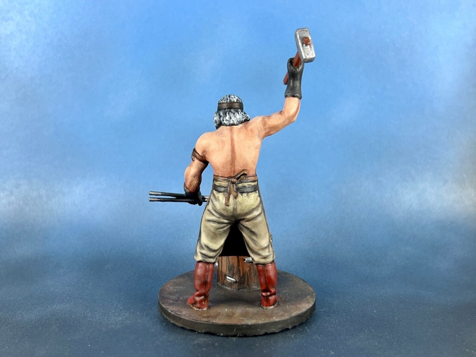 painted Tabletop Miniature Medieval Blacksmiths. 40mm Toy Soldiers ...