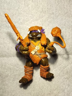 Vtg TMNT Caveman Donatello Action Figure 1993 Mirage Studio Teenage ...