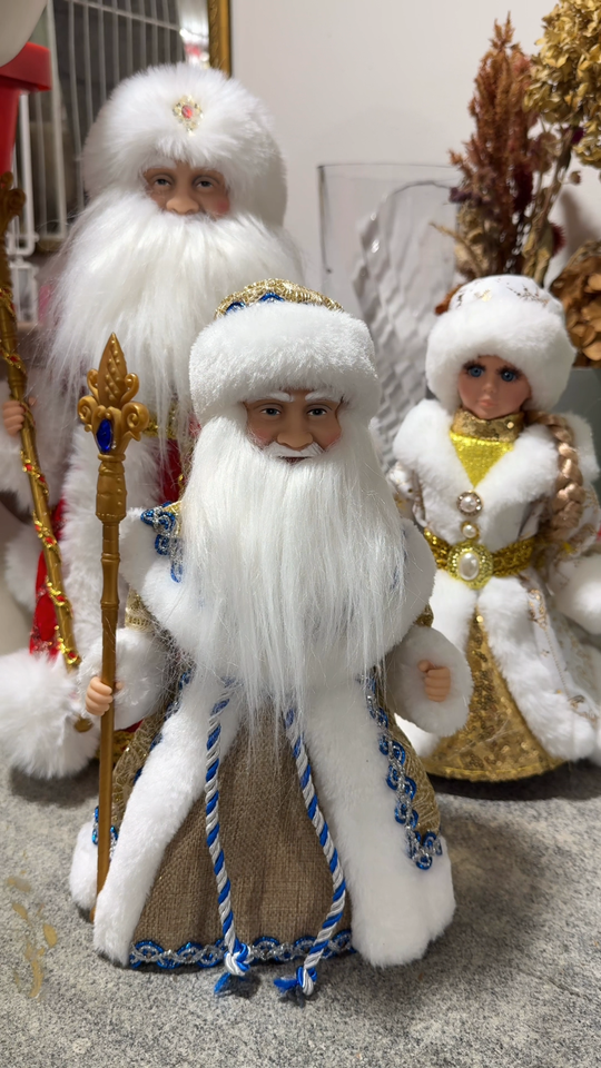 12" Father Frost Musical Doll Ded Moroz Christmas Figurine [SINGS IN ...