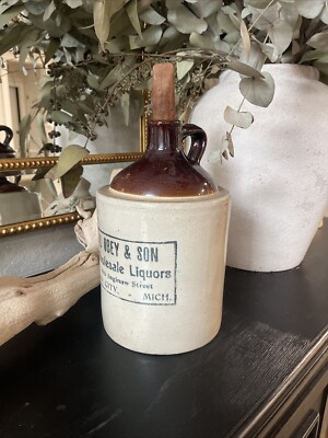 Rare Antique Whiskey Stoneware Jug | eBay