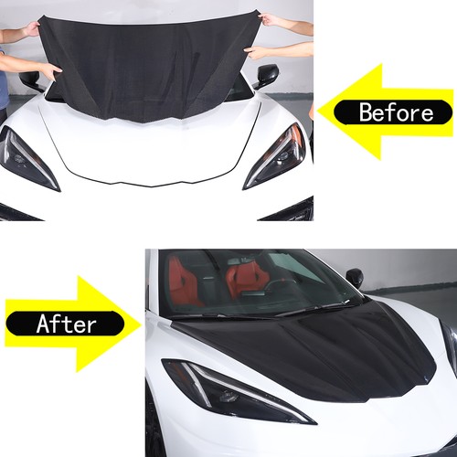 Carbon Fiber Front Bonnet Engine Hood Cover Fit For Corvette C8 Z06 Z51 ...