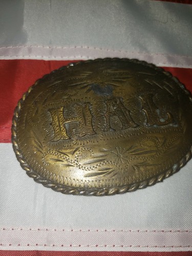 Vintage Heavy 1981 Hal Belt buckle - Gem