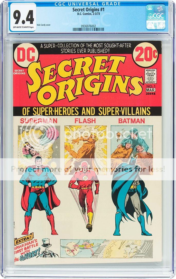 Secret Origins #1 CGC 9.4 DC 1973 Superman Flash Batman Cover! JLA! F9 ...