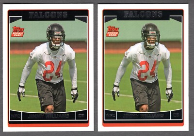 (2) 2006 TOPPS JIMMY WILLIAMS ROOKIE CARD #345 LOT **NM-MT** ATLANTA ...