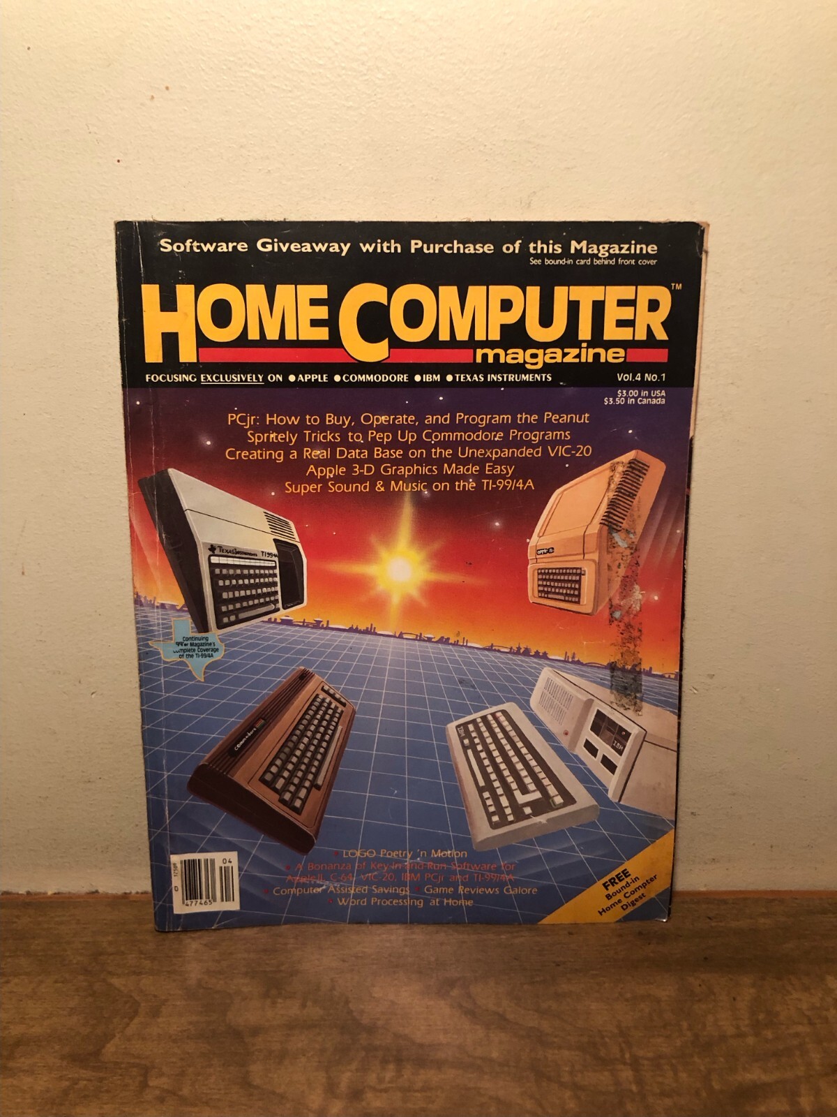 Vtg Home Computer Magazine Vol. 4 No. 1 | eBay