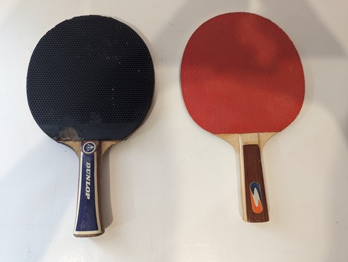 VINTAGE DUNLOP BARNA TABLE TENNIS BAT BLADE PADDLE Black & + one other ...