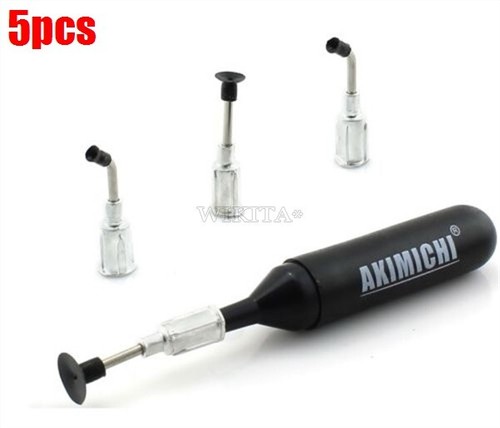 5Pcs Smd Vacuum Sucking Pen Picker Pick Hand Tool 4 Suction Headers MT ...