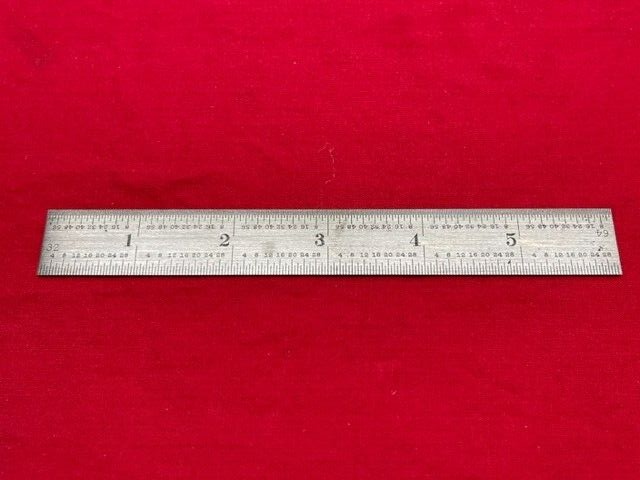 Starrett 616R-6 Narrow Spring-Tempered Steel Rules with Inch ...