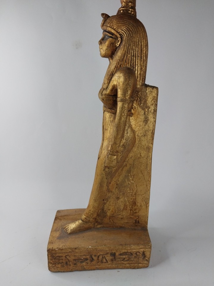 RARE ANCIENT EGYPTIAN ANTIQUE Statue Goddess Isis Large Heavy Stone ...