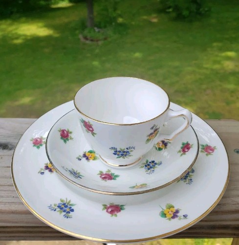 3 Piece Staffordshire Crown Pansy China | eBay