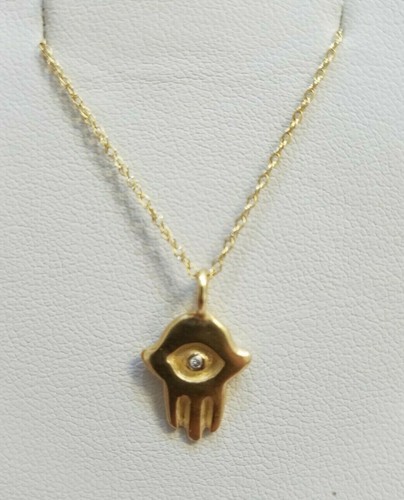 ROBIN KOFFLER 14K YELLOW GOLD HAMSA NECKLACE | eBay